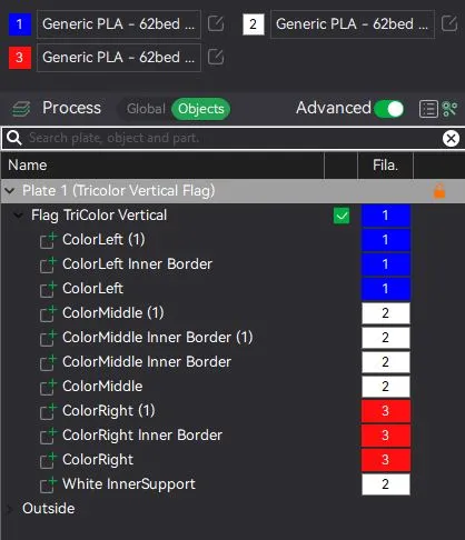 TriColor Vertical Flag / Plate - Free 3D Print Model - MakerWorld