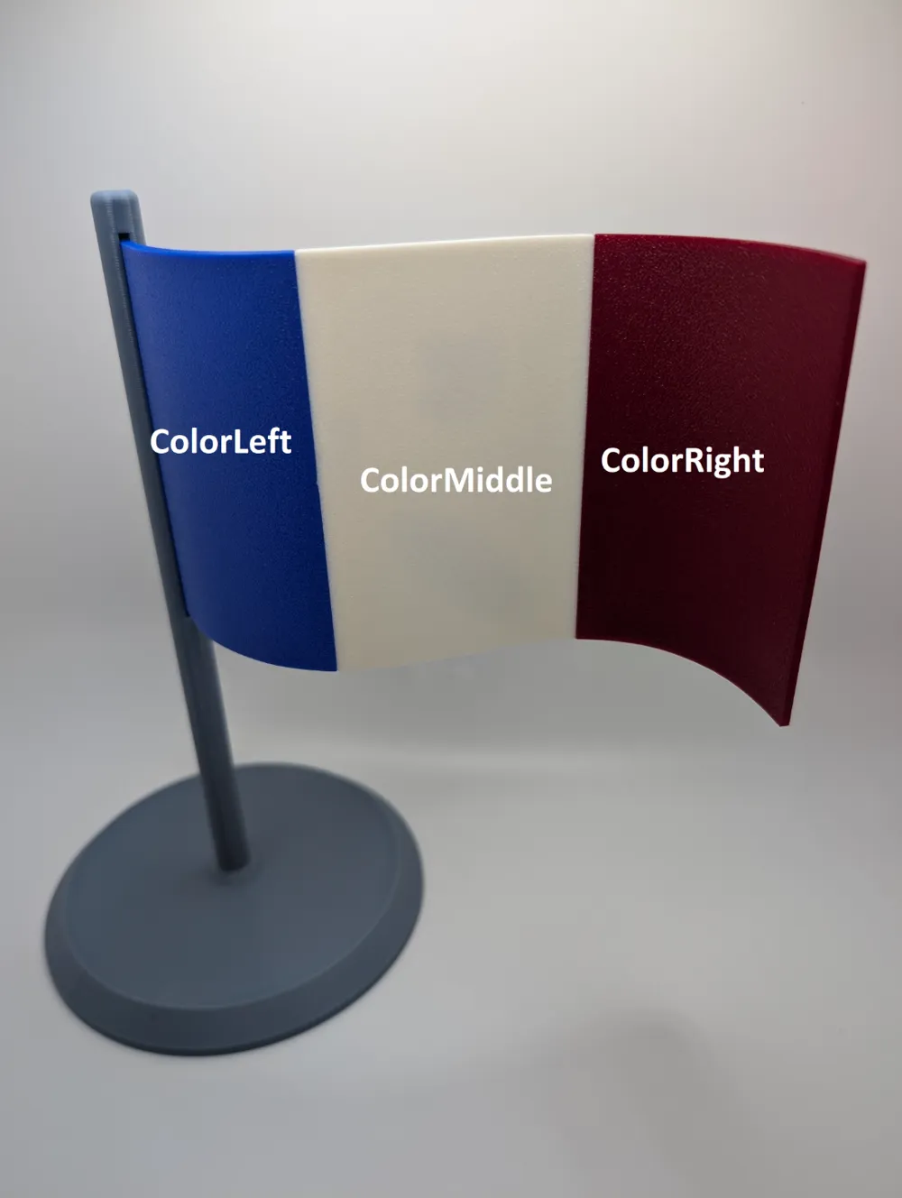 TriColor Vertical Flag / Plate by Sage Prints and Design MakerWorld ...