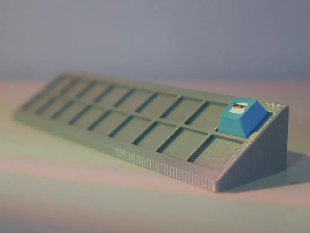 Keycap Display Stand (18 Keycaps) - Free 3D Print Model - MakerWorld
