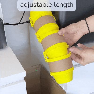 Poop Chute with Bambu Cardboard Spools P1S / X1C by Valeria Momo ...