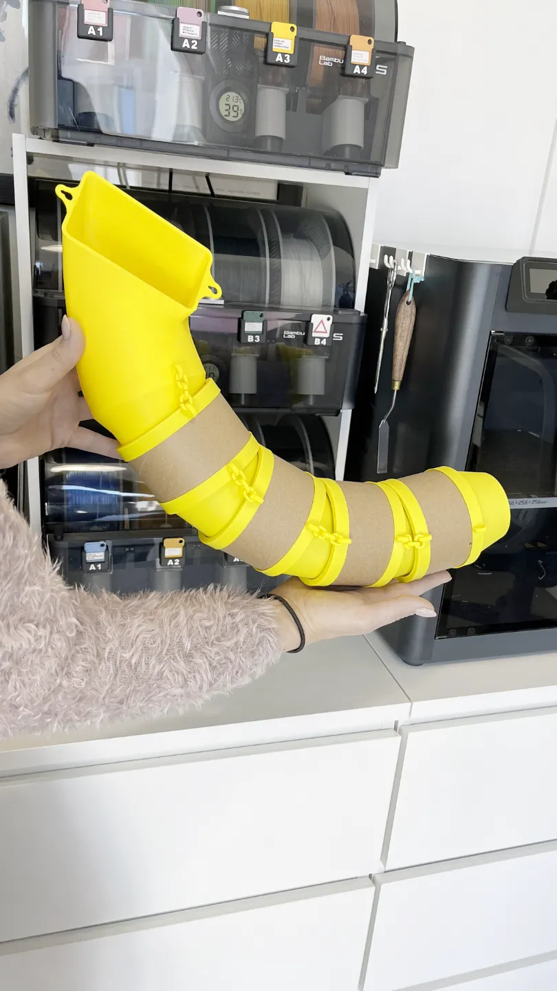 Poop Chute with Bambu Cardboard Spools P1S / X1C by Valeria Momo ...