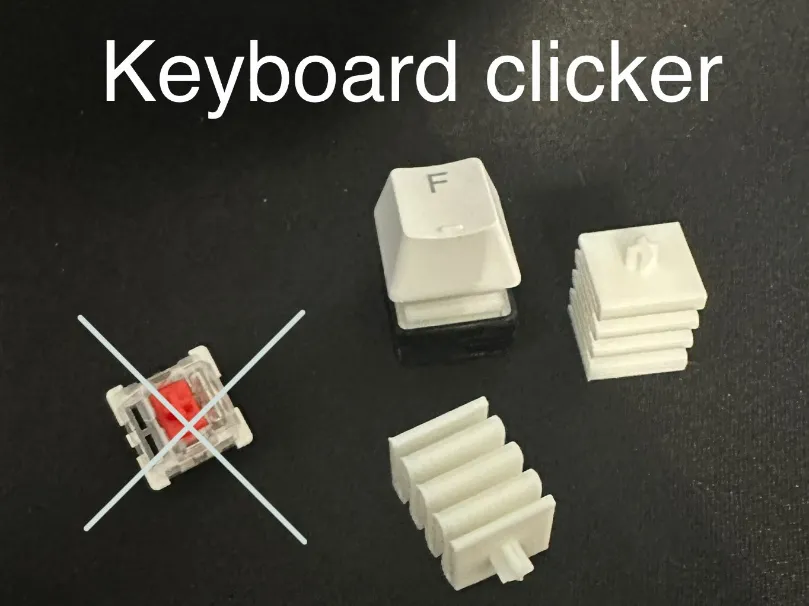 Keyboard Clicker Fidget 'silent' - Free 3D Print Model - MakerWorld