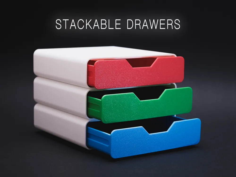 Stackable Drawers by KL Worx MakerWorld: Download Free 3D Models