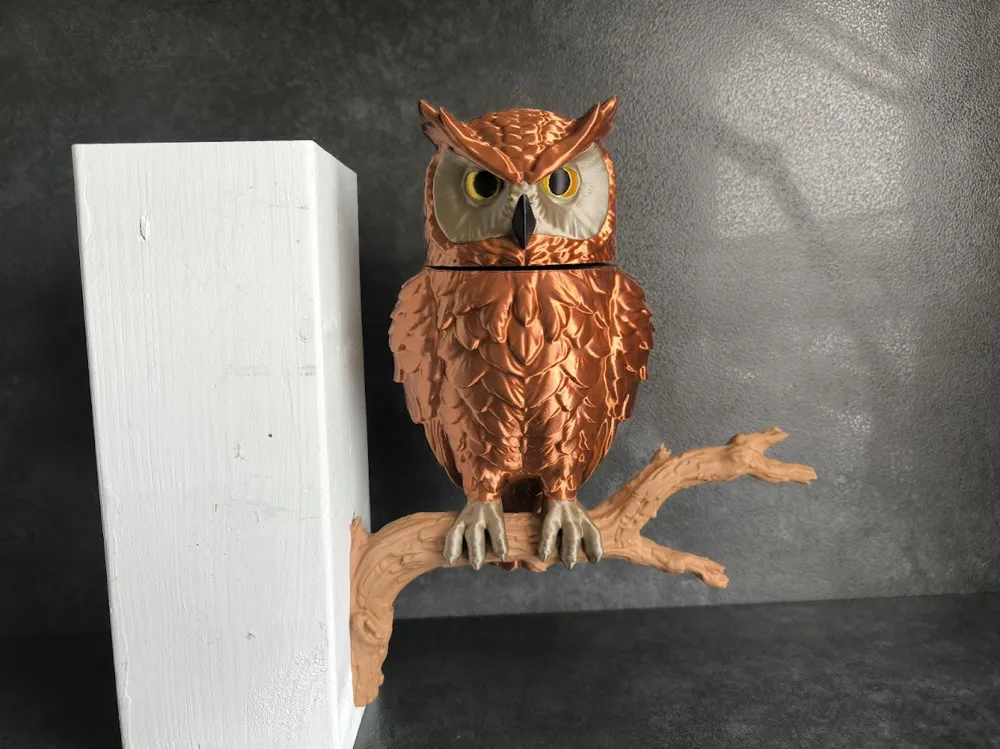 Wind-Turned Owl - Free 3D Print Model - MakerWorld