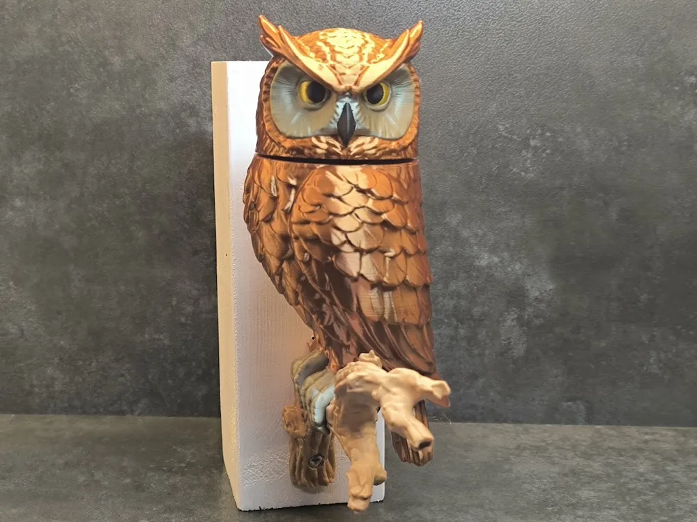 Wind-Turned Owl - Free 3D Print Model - MakerWorld