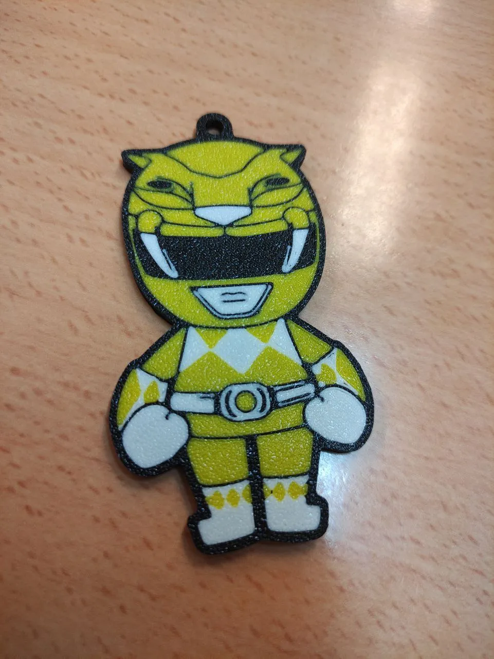 Chibi Power Ranger Yellow Keychain by Juanill0 - MakerWorld