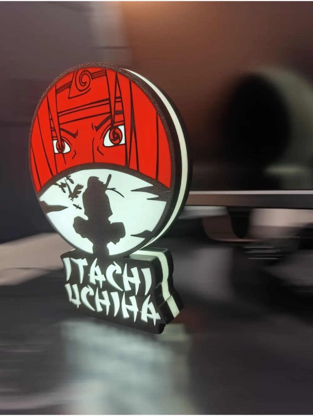 Itachi Uchiha Naruto Anime LED Lightbox by Dule MakerWorld: Download ...