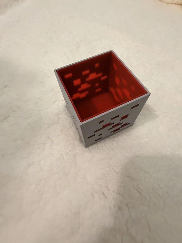 Minecraft Redstone Ore Mini LED Lamp (LED Kit 001) - Free 3D Print ...