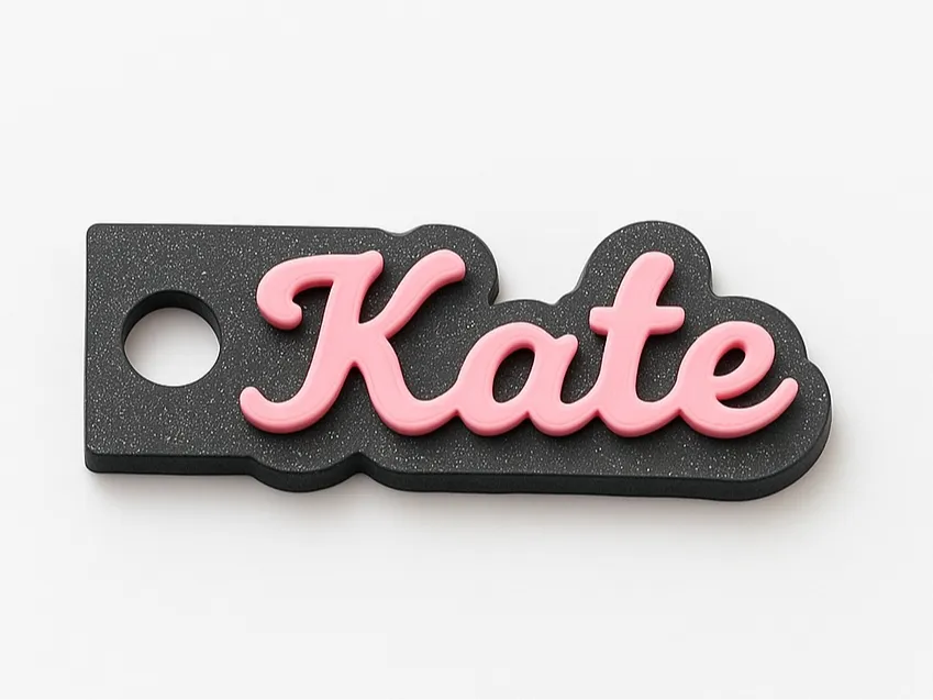 Custom Name Keyring (Multicolor) - Free 3D Print Model - MakerWorld