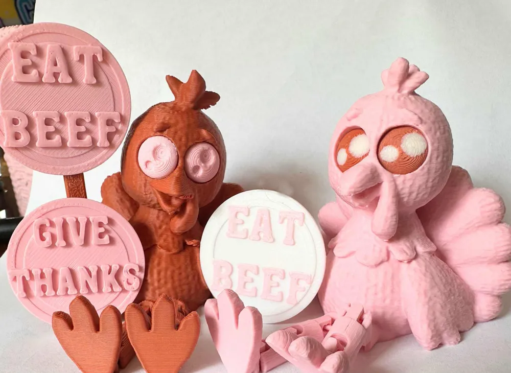 Turkey Buddy Sign Place Holders - Free 3D Print Model - MakerWorld