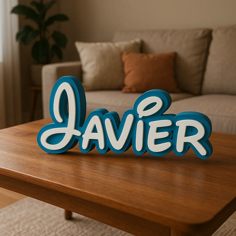 Javier Disney Name Sign Decorate Room child Birth by Fabbiotto ...