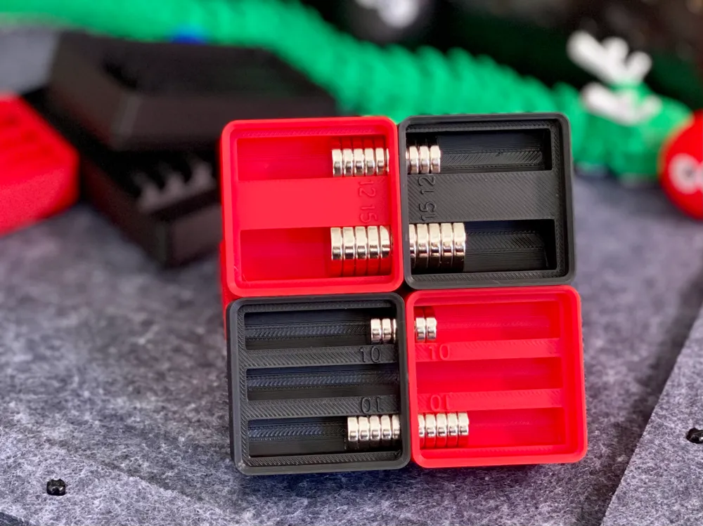 Compact Magnet Organizer (Gridfinity 1x1x2-3u) by Ming3D_G MakerWorld ...