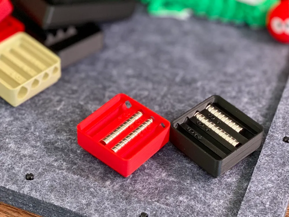 Compact Magnet Organizer (Gridfinity 1x1x2-3u) by Ming3D_G MakerWorld ...