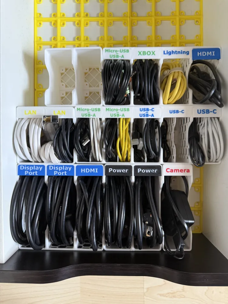 Gridfinity Cable Organizer Regulär by user_3368695733 MakerWorld ...