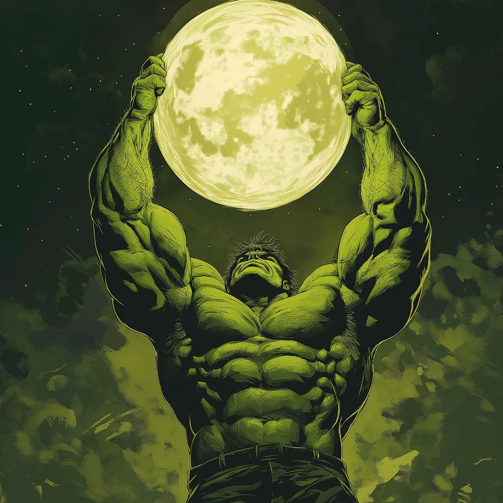 Hulk Grab Moon by Corp - MakerWorld