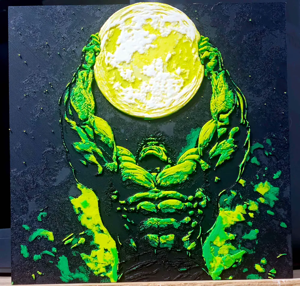 Hulk Grab Moon by Corp - MakerWorld