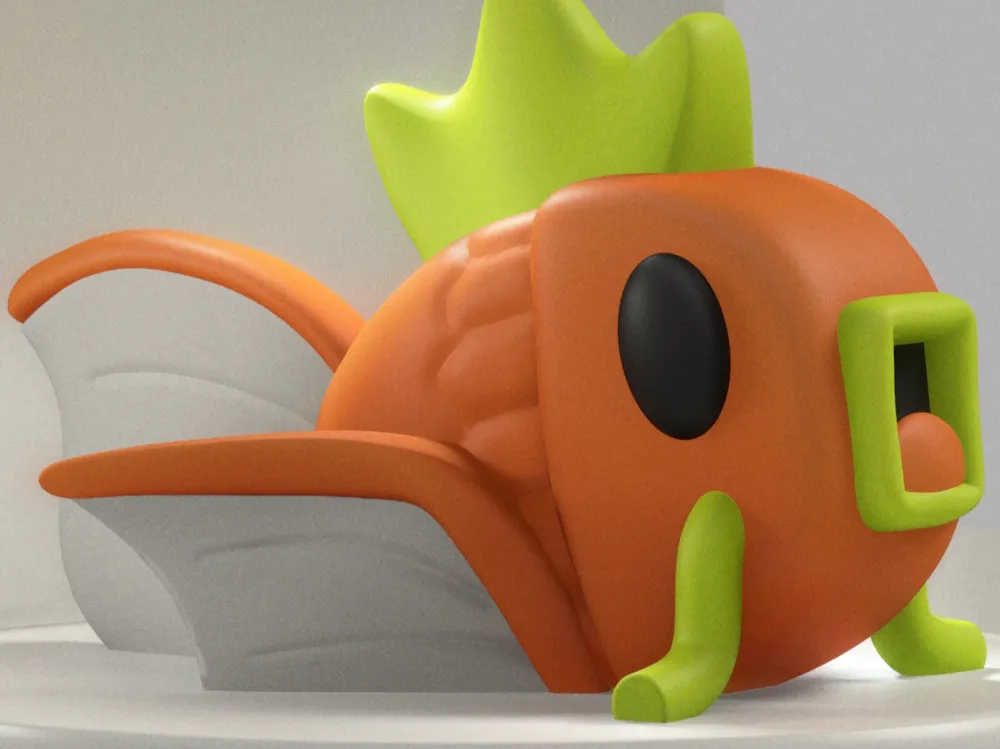 Chibi-Style Pokémon: Magikarp by Mekai_3D MakerWorld: Download Free 3D ...