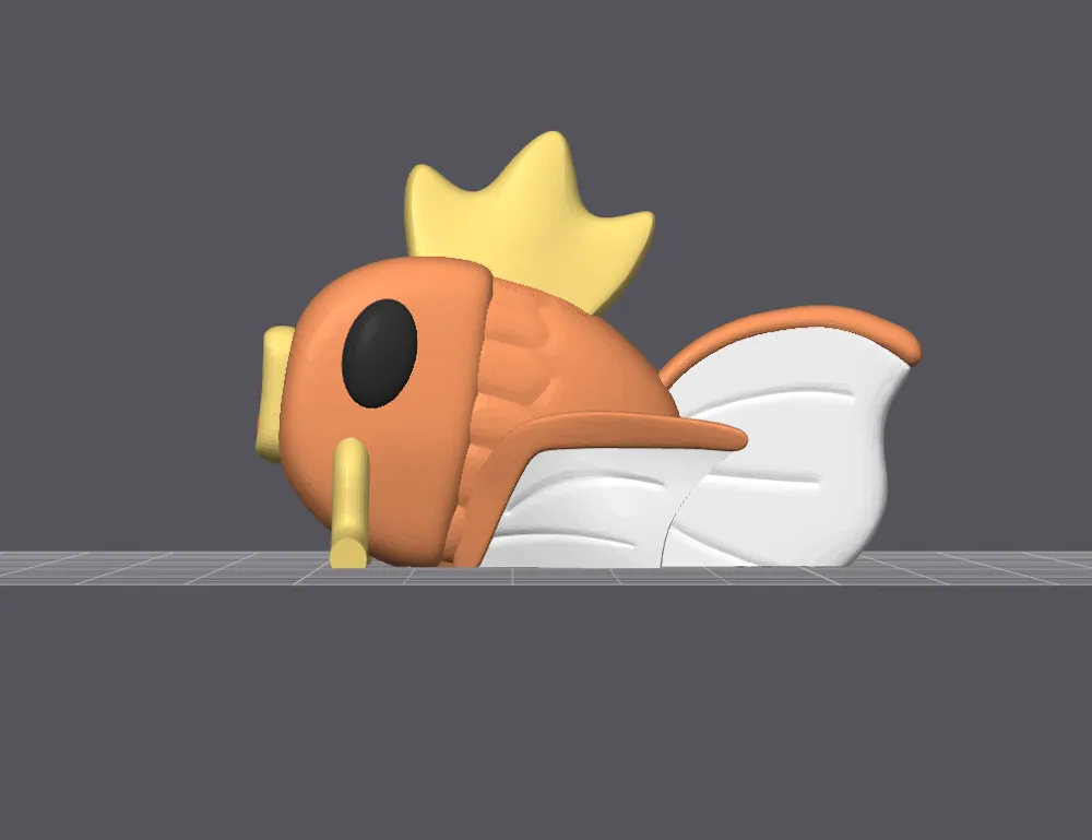 Chibi-Style Pokémon: Magikarp by Mekai_3D MakerWorld: Download Free 3D ...