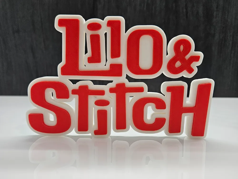 Lilo & Stitch Logo - Free 3D Print Model - MakerWorld