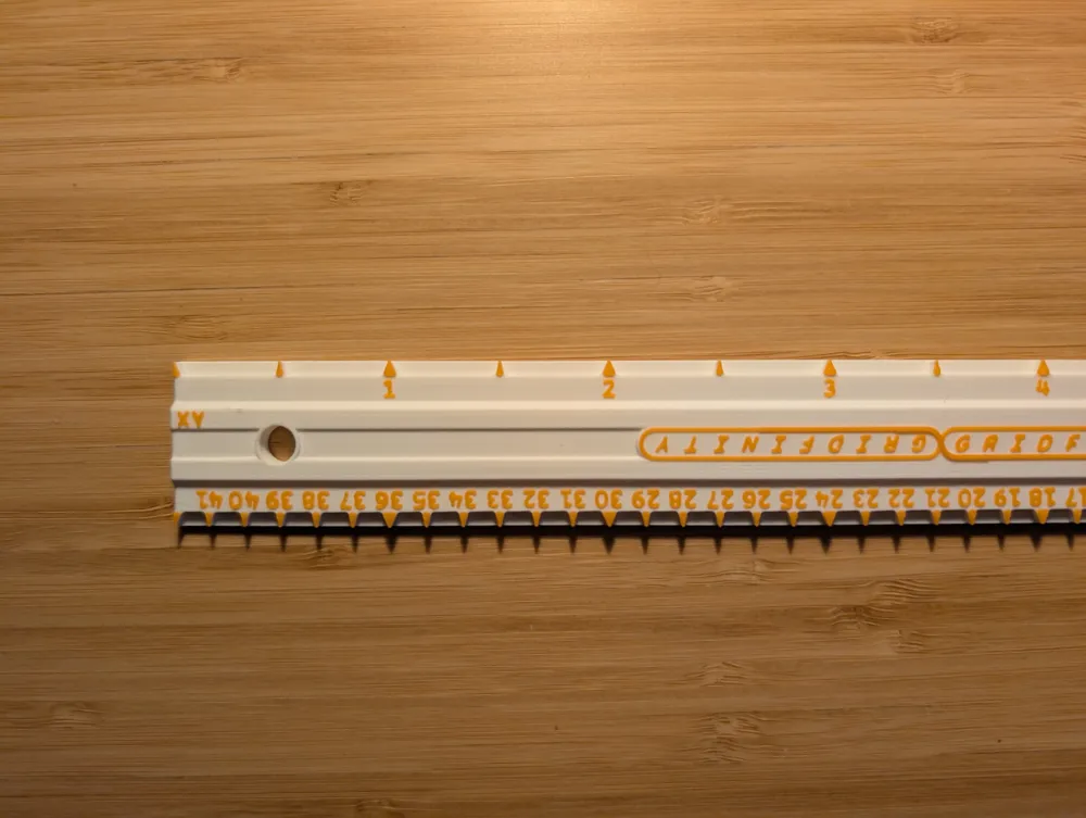 Gridfinity Ruler MKII LTR Version [7 Unit Length] by engineering by ...