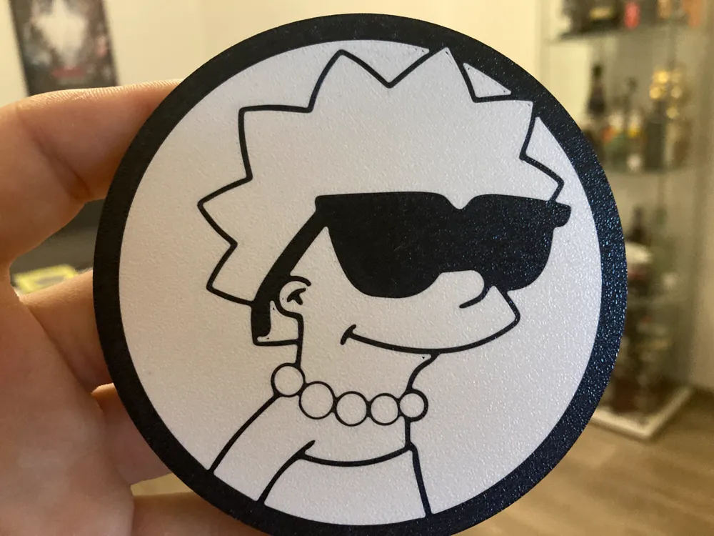 Lisa Simpson coaster by jakubhroch - MakerWorld
