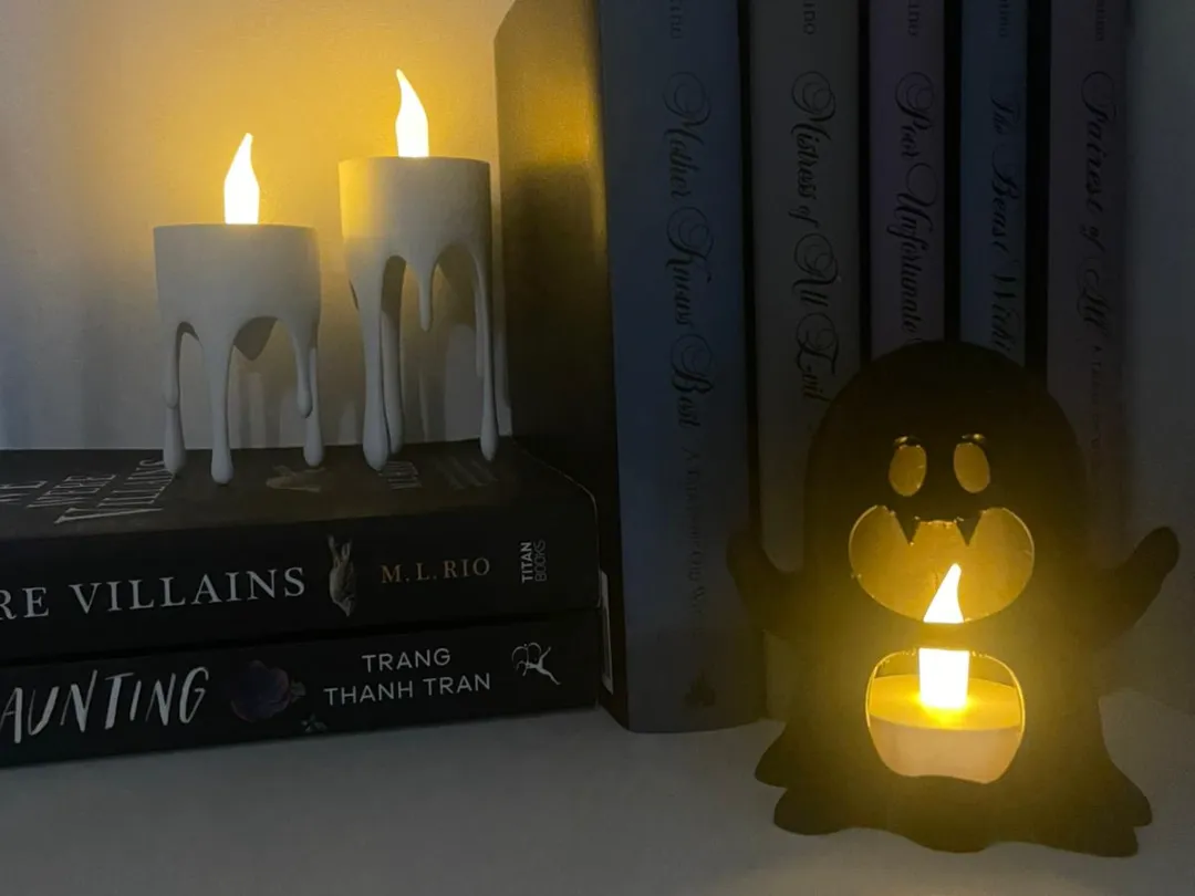 Spooky Ghost Tea Light;
