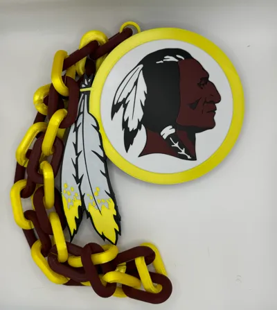 Washington Commanders Logo Chain by Billrobland - MakerWorld