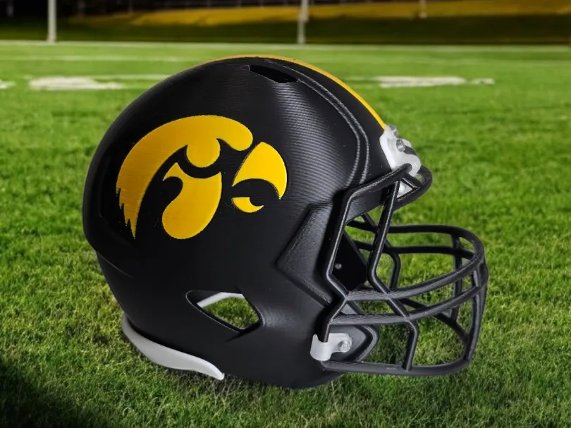 Iowa Hawkeyes Football Helmet - Free 3D Print Model - MakerWorld