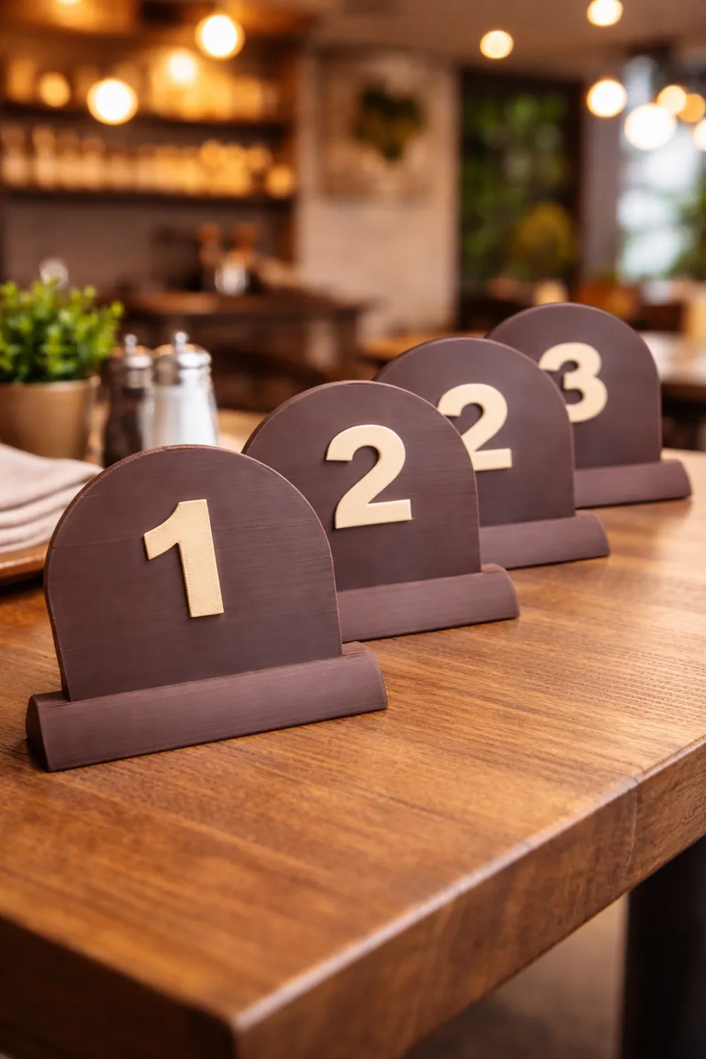 Elegant Table Numbers - Free 3D Print Model - MakerWorld