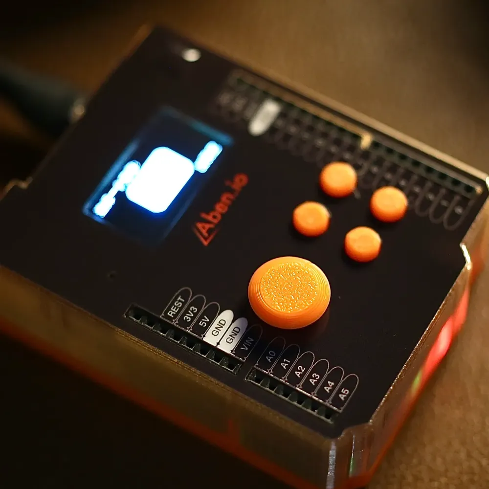 Abeno: An Arduino Uno-based handheld game console (GameBoy) by 阿笨 MakerWorld: Download Free 3D ...