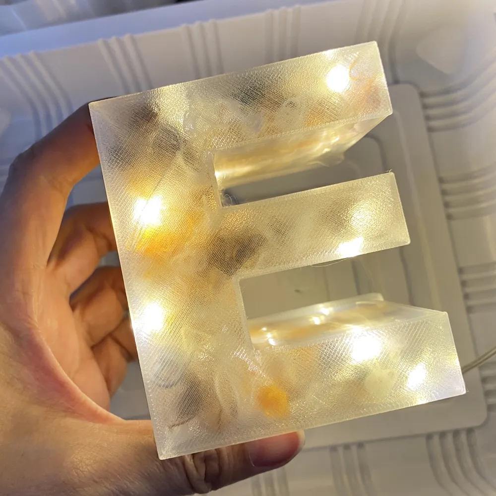 Letter E Scrap storage box / Letter light box by mingshiuan99 ...