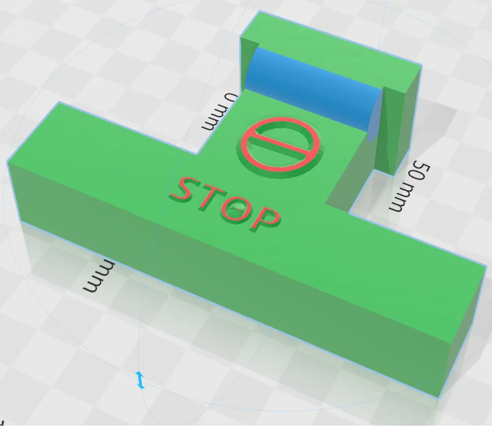 Robot vacuum stopper, for mounting under furniture by Morten3DP ...