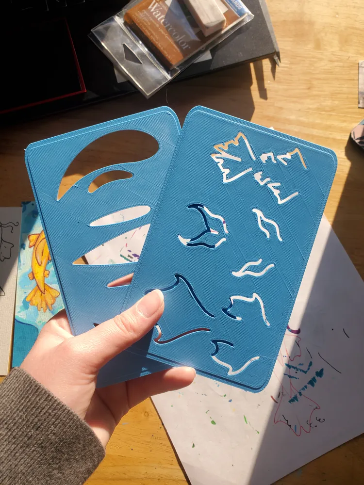 Build-A-Fish Stencil Set by byterr - MakerWorld