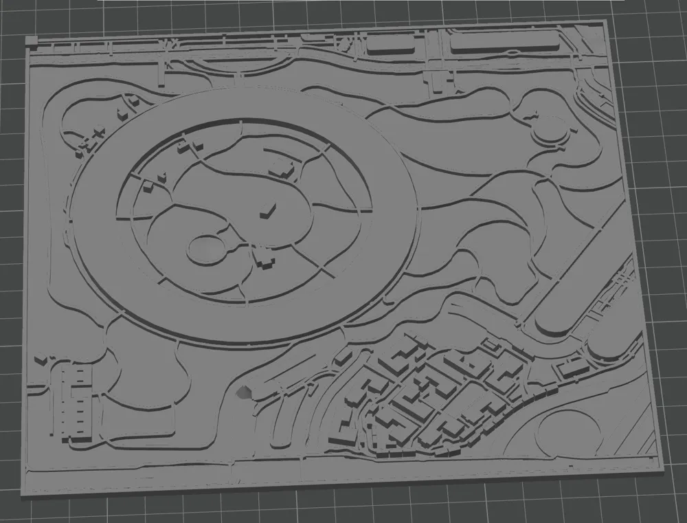 Apple Park aerial simple map by shuuhansei MakerWorld: Download Free 3D Models