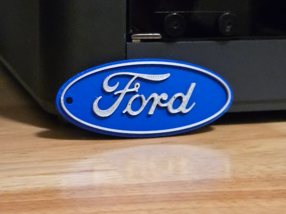Ford Bag Tag - Free 3D Print Model - MakerWorld