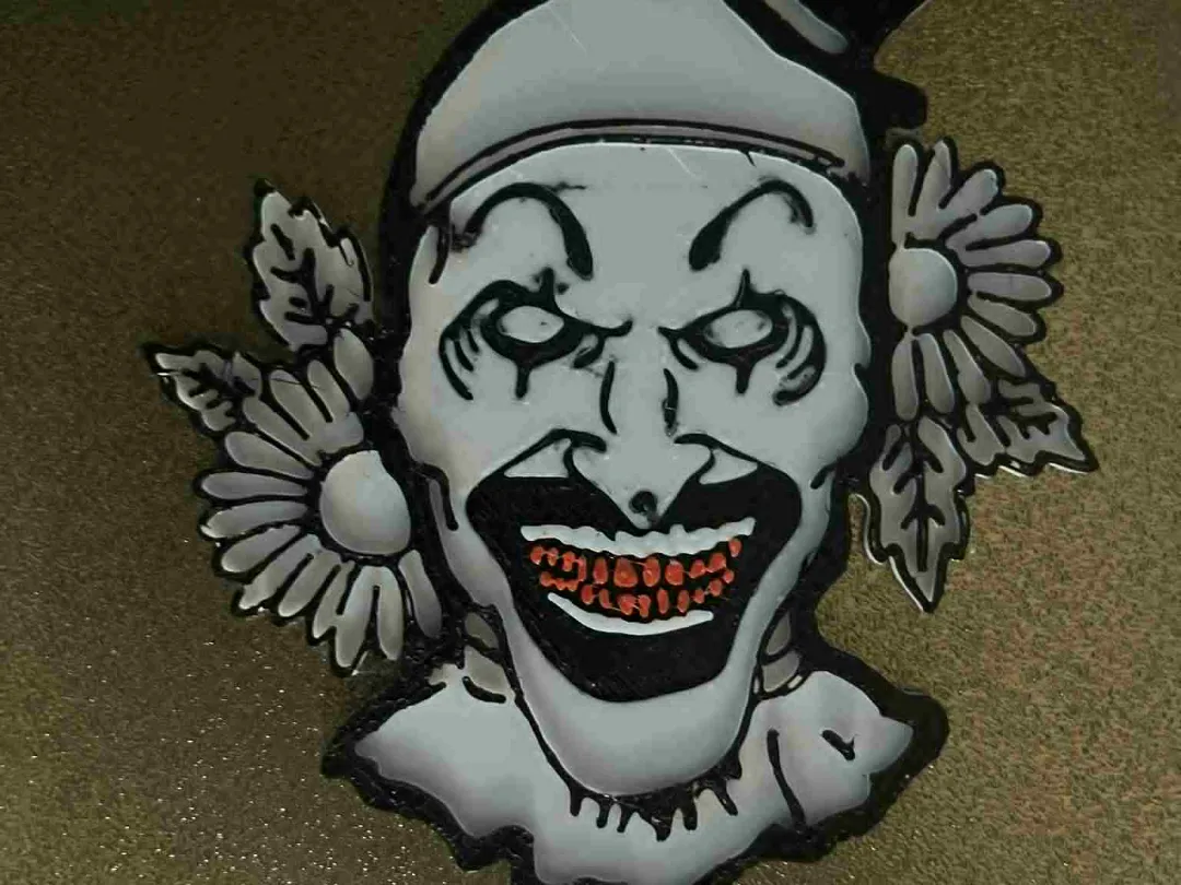 art the clown 2d art - Free 3D Print Model - MakerWorld