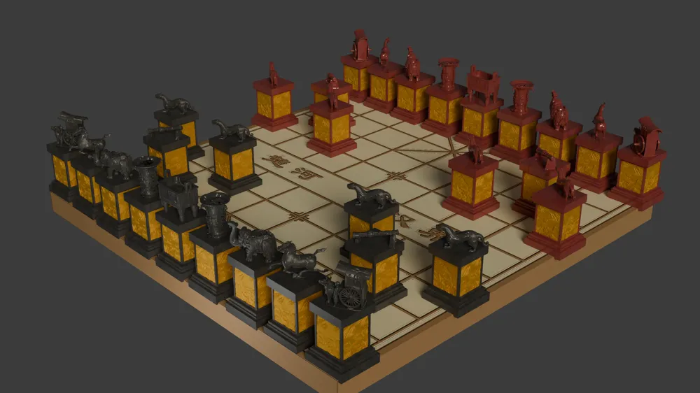 Chinese Chess National Treasure by user_3411960977 MakerWorld: Download ...