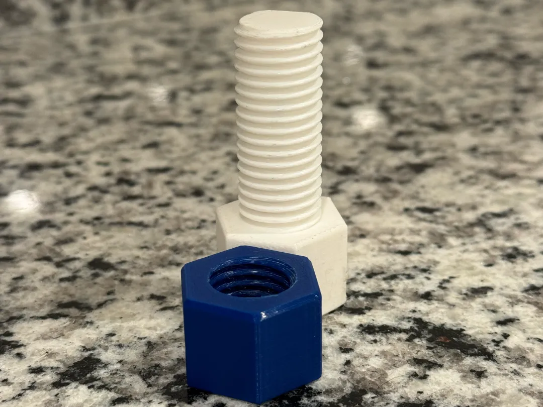 Nut + Bolt Fidget Toy - Free 3D Print Model - MakerWorld