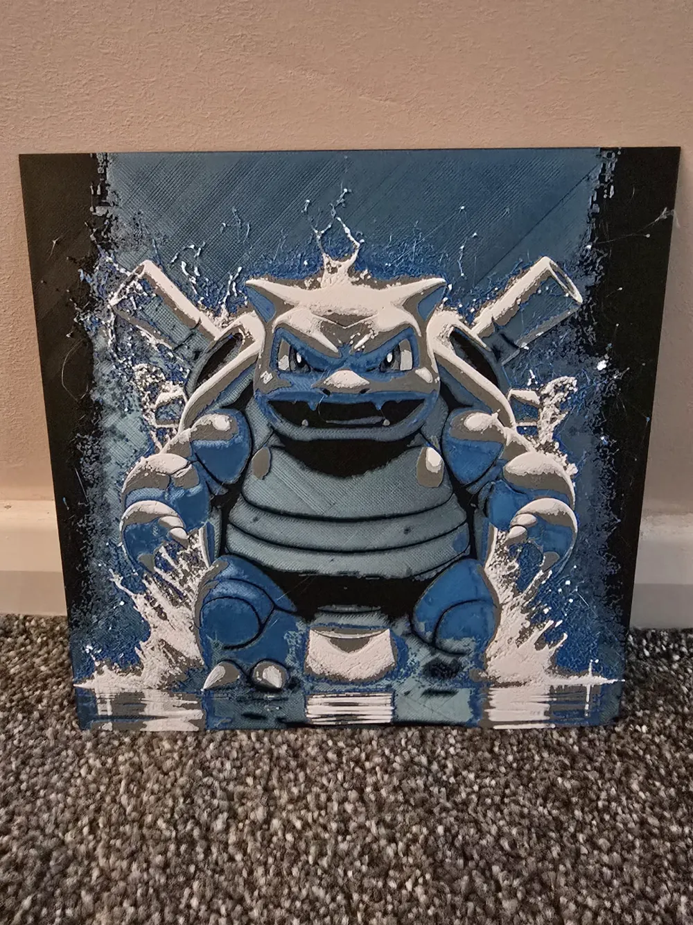 Pokemon Blastoise Hueforge Picture - Free 3D Print Model - MakerWorld