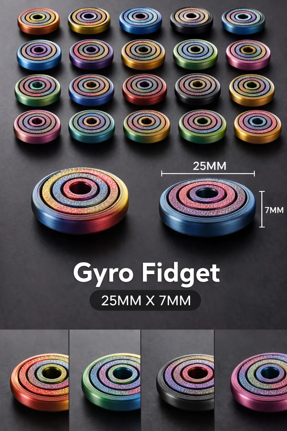 Micro Gyro Fidget Spinner - Free 3D Print Model - MakerWorld