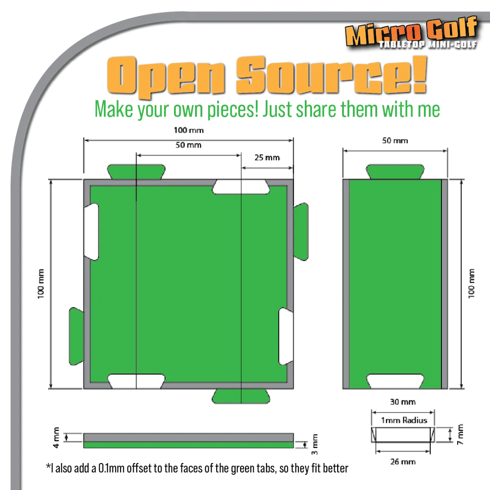 Micro-Golf A tabletop mini-golf system by Atticus Finch MakerWorld ...