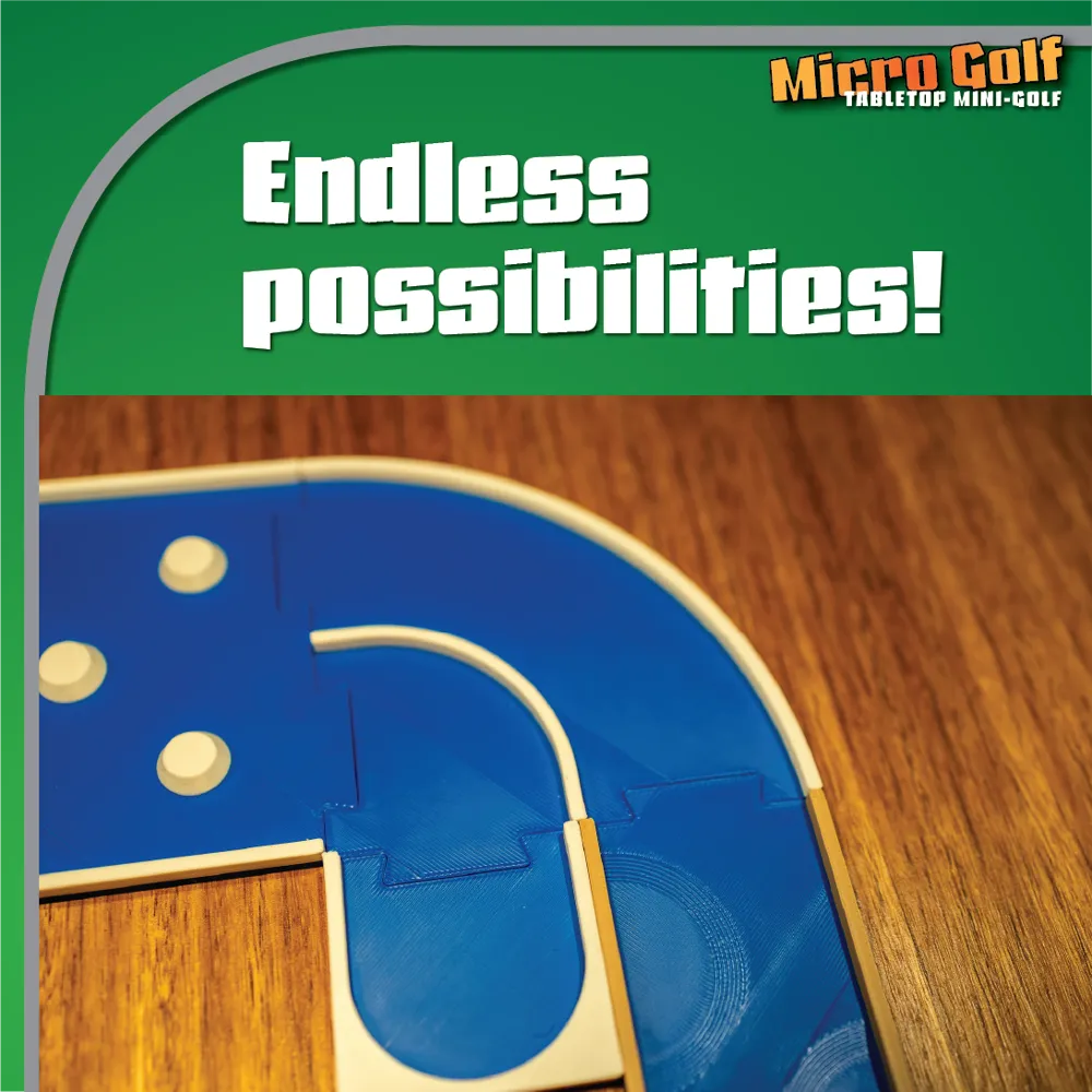 Micro-Golf A tabletop mini-golf system by Atticus Finch MakerWorld ...