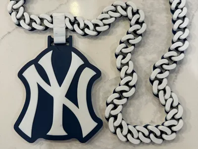 New York Yankees Chain by Sgambaro MakerWorld: Download Free 3D Models