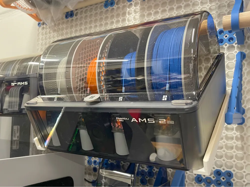 AMS / AMS 2 Pro Multiboard Tilting Shelf - Free 3D Print Model - MakerWorld