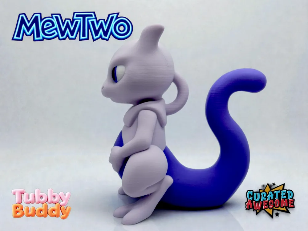 Cute Mewtwo - Free 3D Print Model - MakerWorld