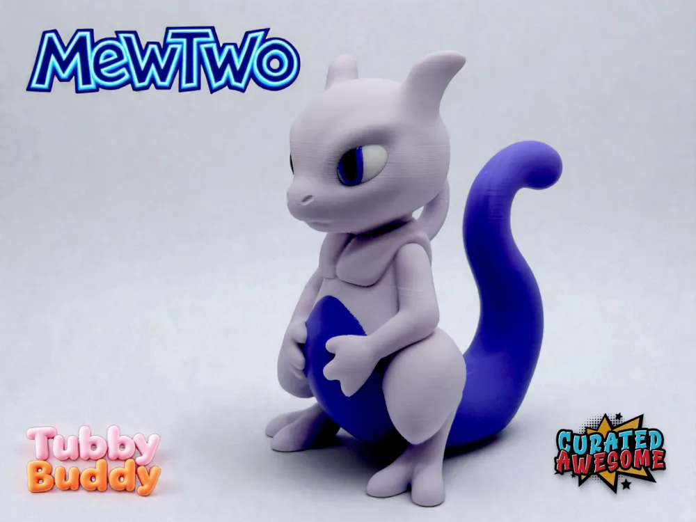 Cute Mewtwo - Free 3D Print Model - MakerWorld