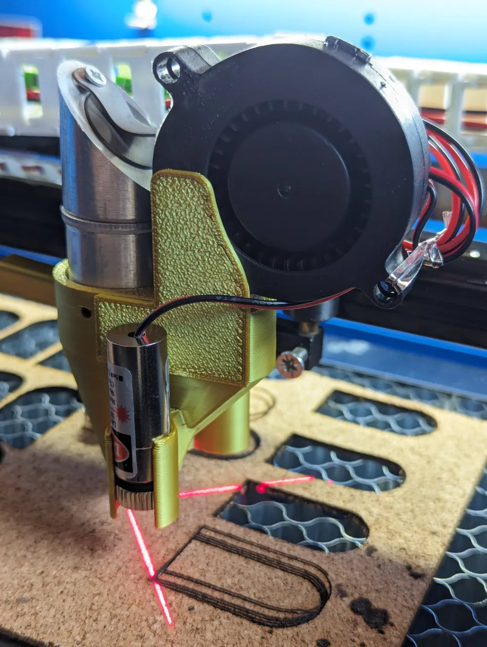 K40 Laser Head with Air Assist and Laser Sight by Alayshoo - MakerWorld