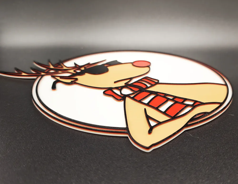 Cool Rudolph 4 Colors by TripleGWorkshop - MakerWorld