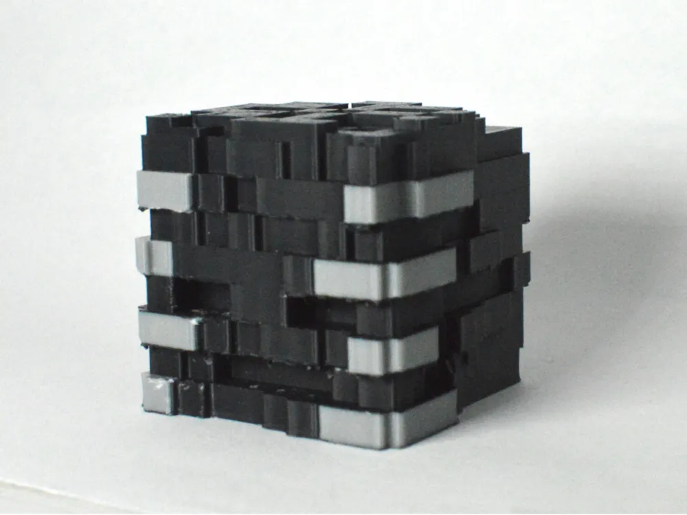 Minecraft Wither Skeleton Skull by Striderman1 - MakerWorld