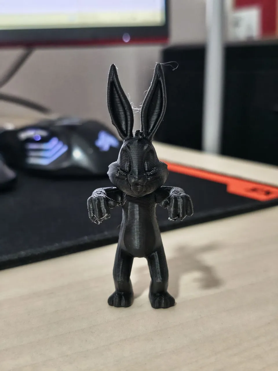 Bugs Bunny Monitor Buddy - Free 3D Print Model - MakerWorld